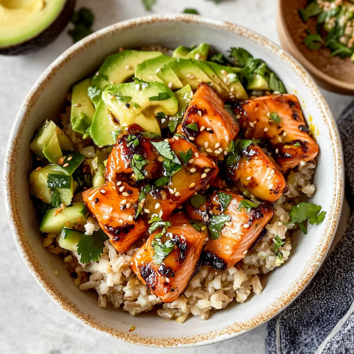 Irresistible Honey Glazed Salmon Bowl: Delicious & Healthy